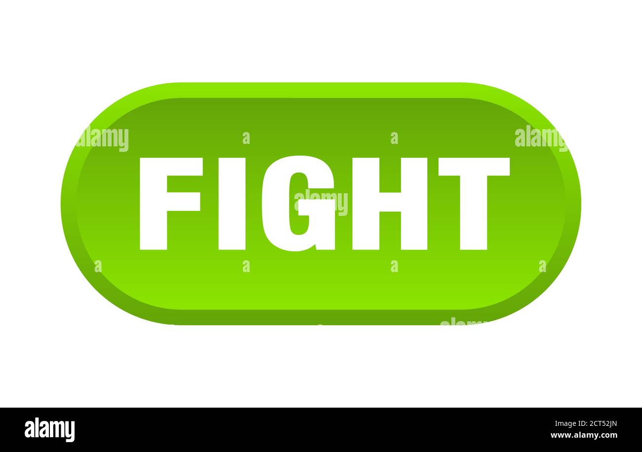 fight button. rounded sign isolated on white background Stock Vector ...