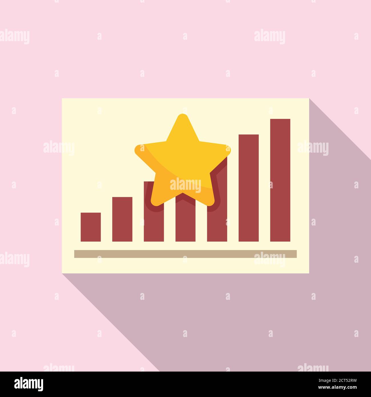 Achievement reputation icon. Flat illustration of achievement ...