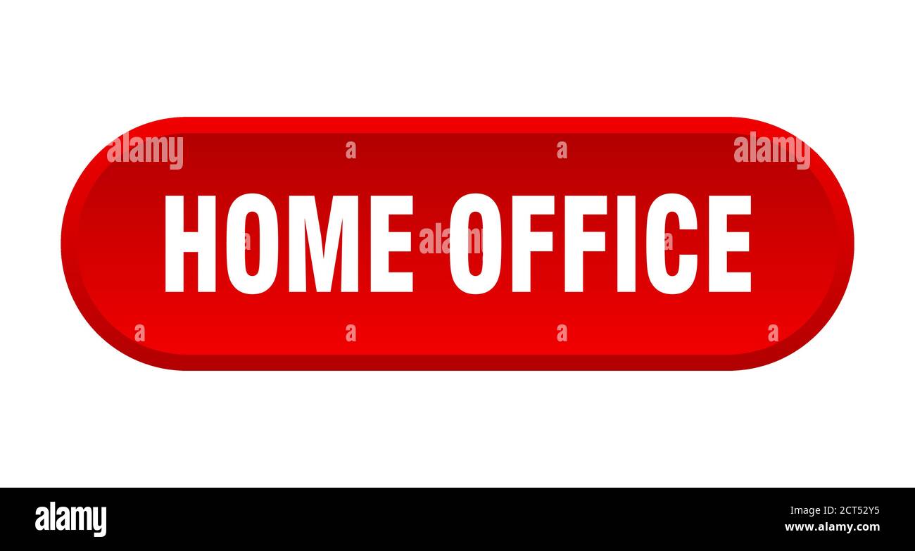 home office button. rounded sign isolated on white background Stock ...