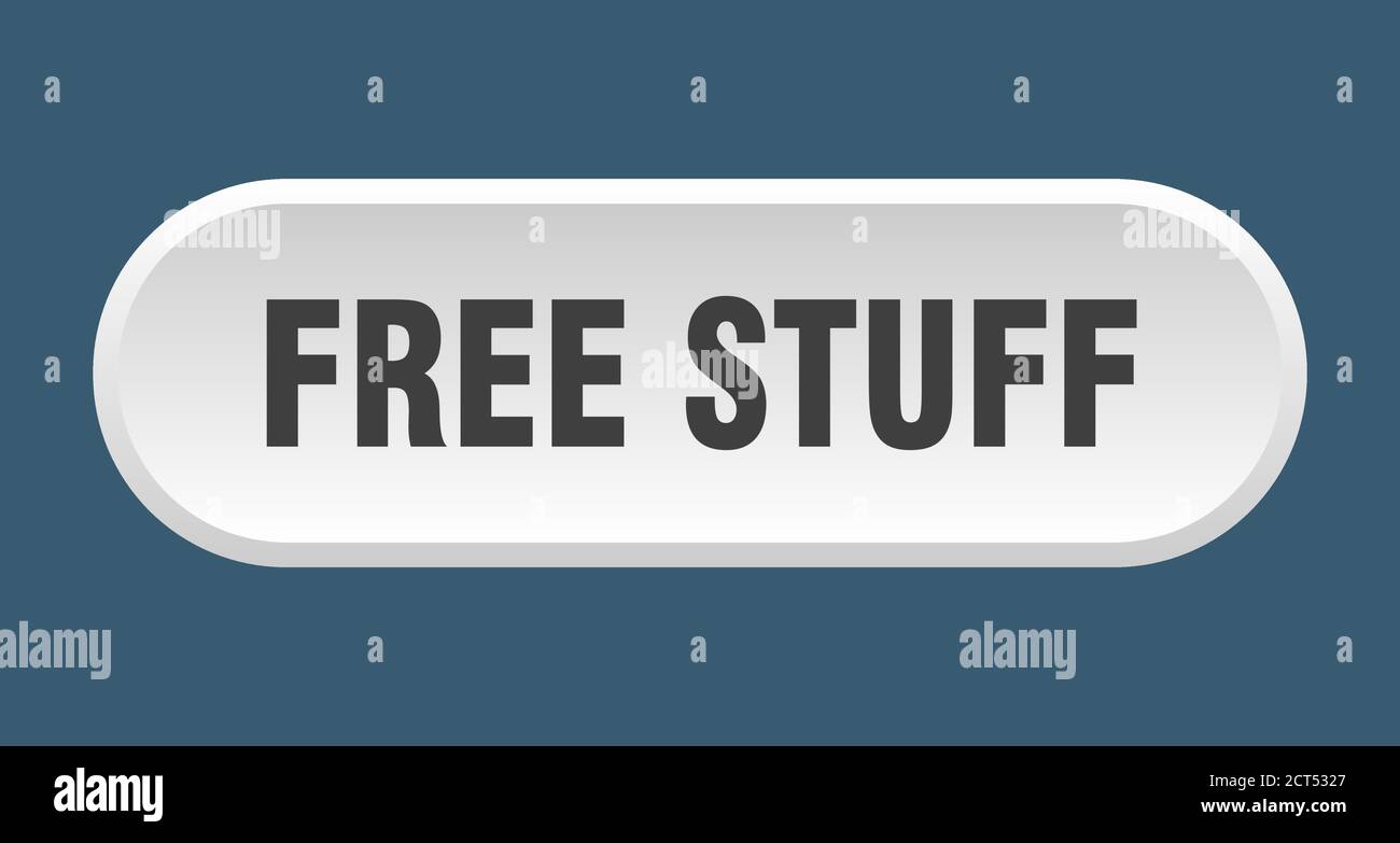 free stuff button. rounded sign isolated on white background Stock ...