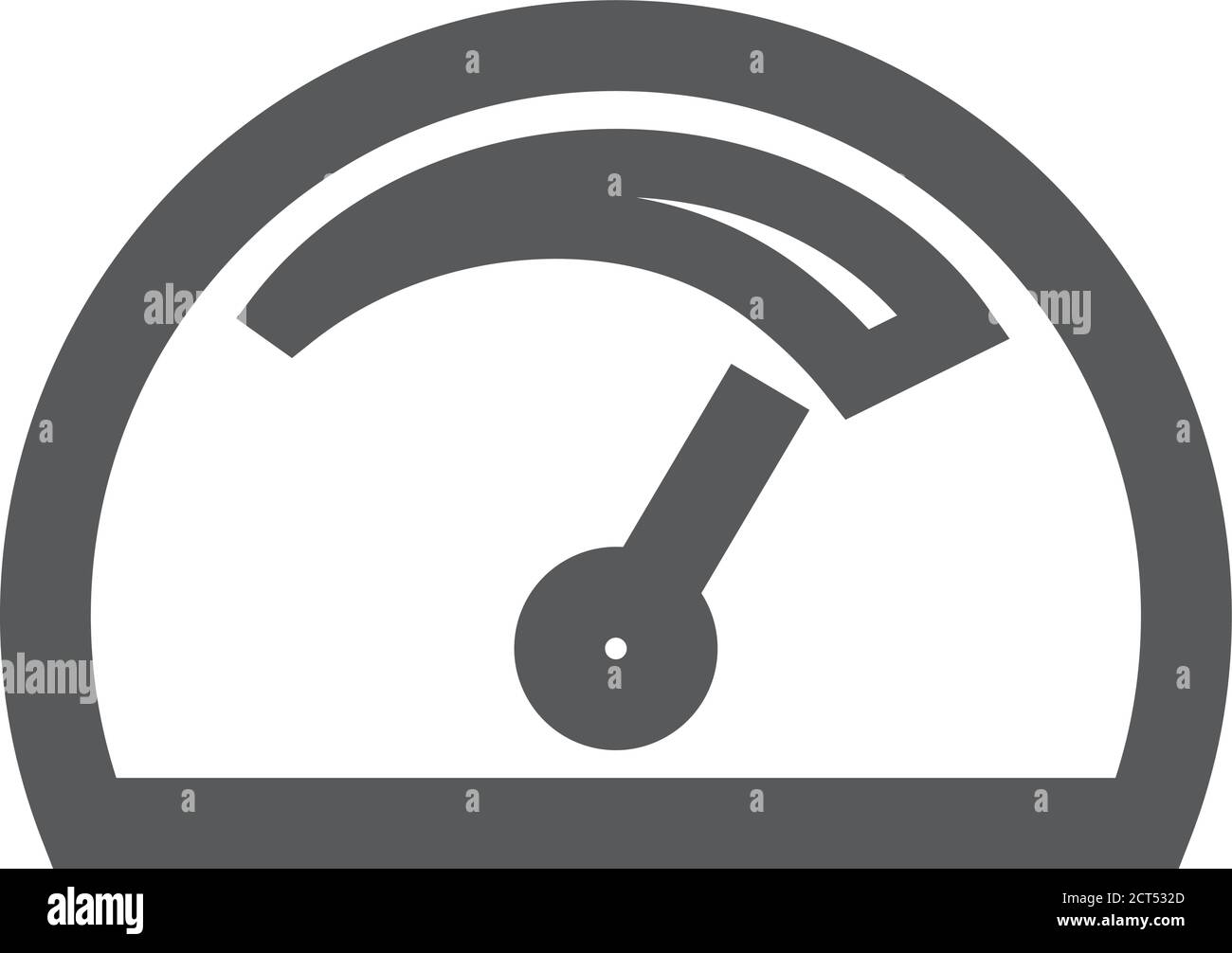 Dashboard icon in thick outline style. Black and white monochrome ...