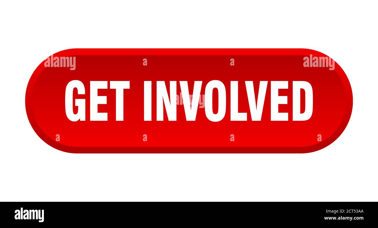 get involved button. rounded sign isolated on white background Stock ...