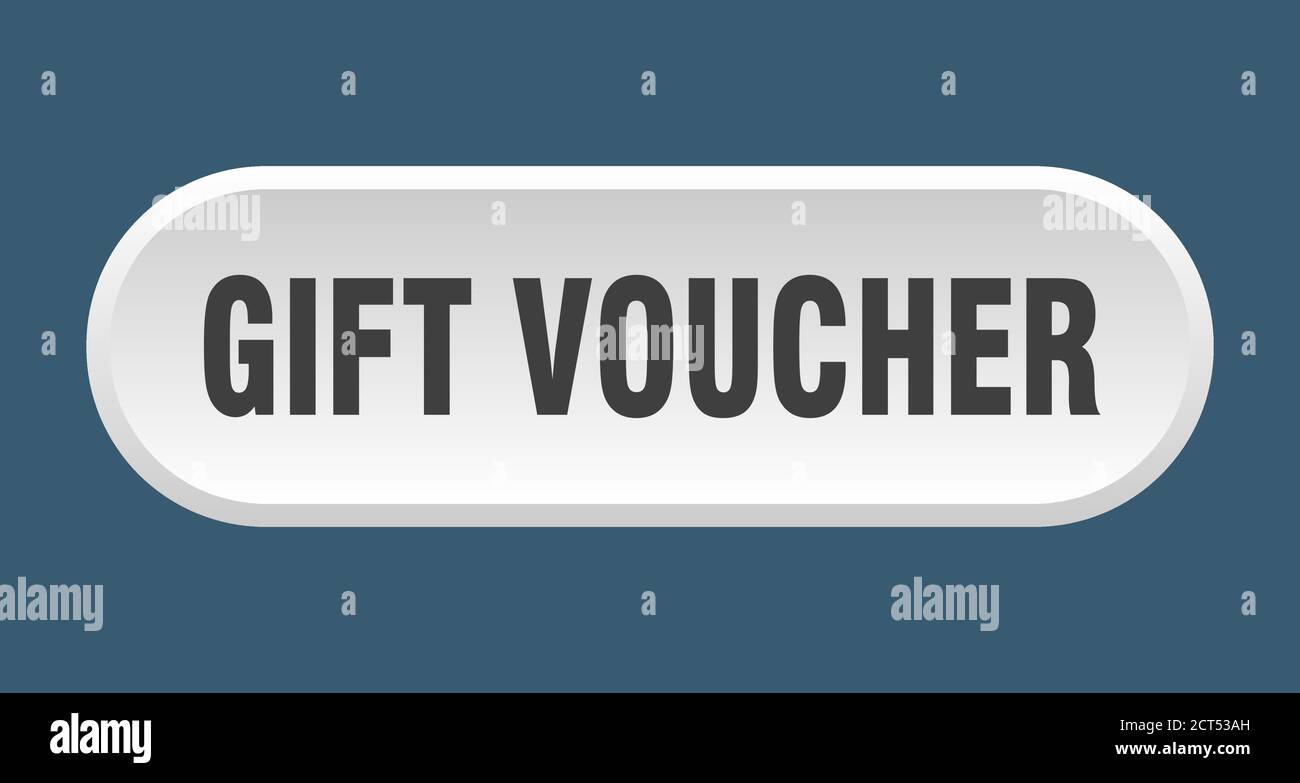 gift voucher button. rounded sign isolated on white background Stock ...