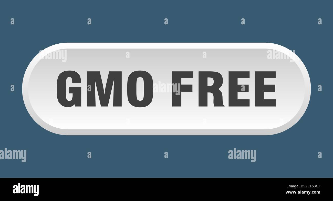 gmo free button. rounded sign isolated on white background Stock Vector Image & Art - Alamy