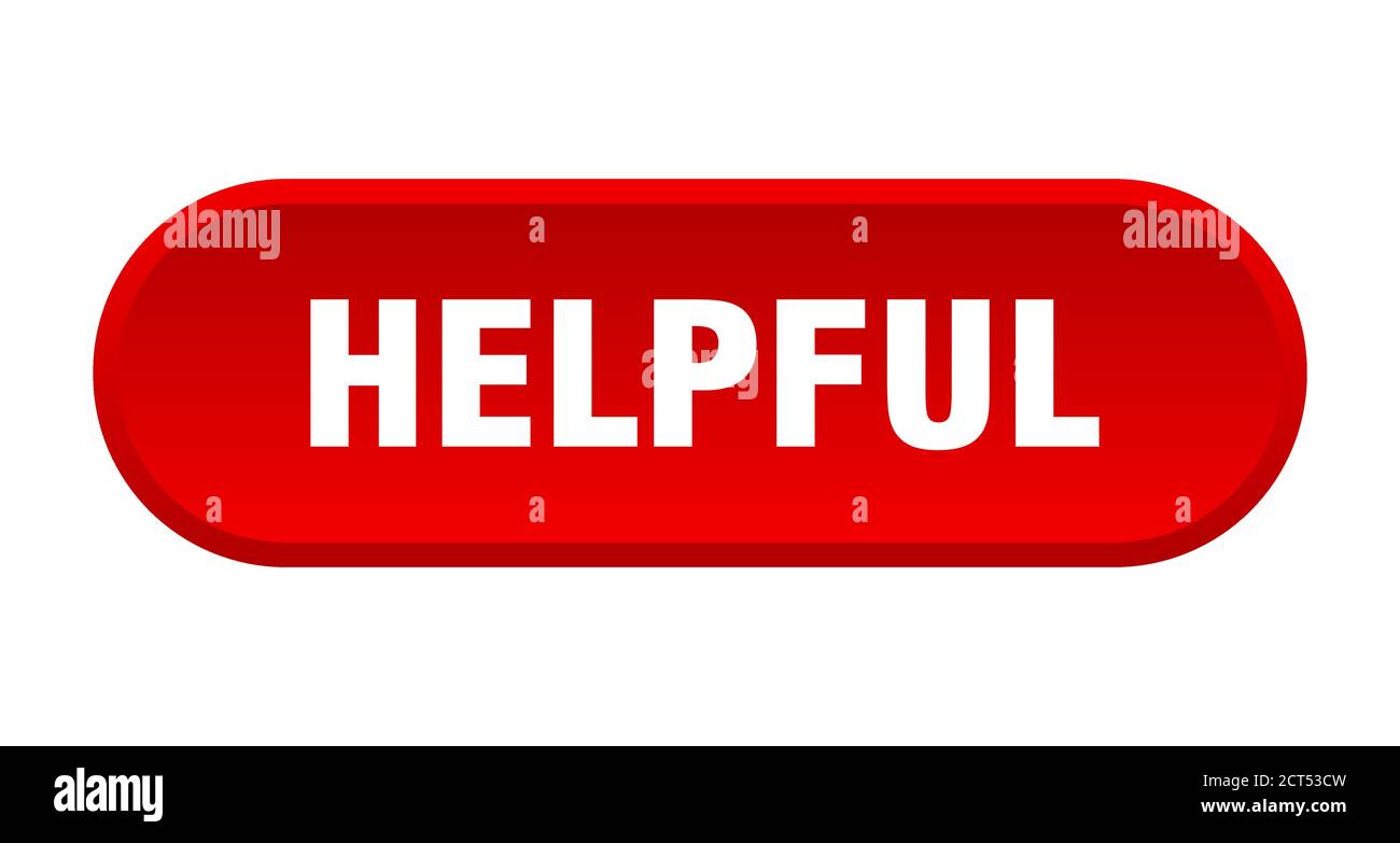 helpful button. rounded sign isolated on white background Stock Vector ...