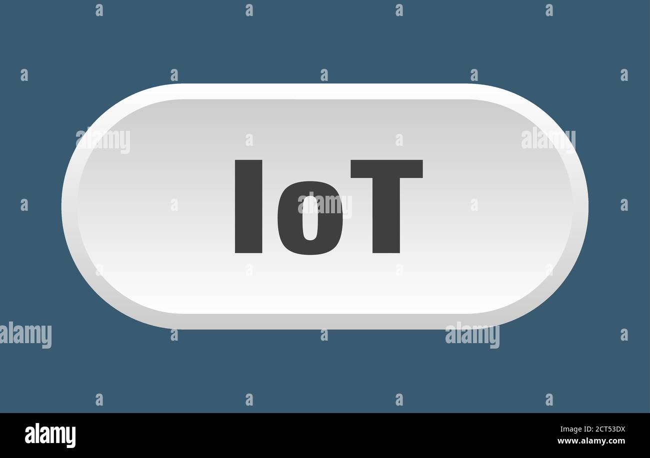 iot button. rounded sign isolated on white background Stock Vector Image & Art - Alamy