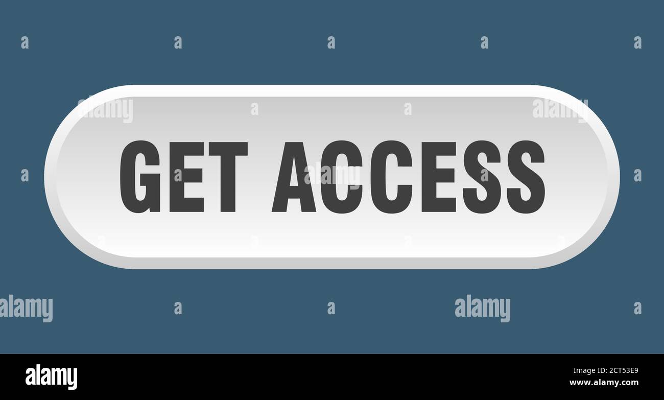 get access button. rounded sign isolated on white background Stock ...