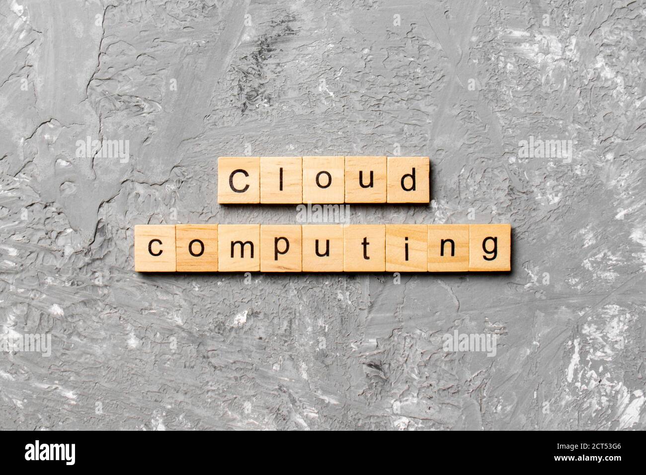 Cloud Computing Word Written On Wood Block Cloud Computing Text On