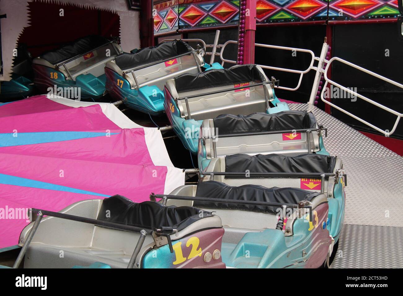 Fairground ride seats hi-res stock photography and images - Alamy