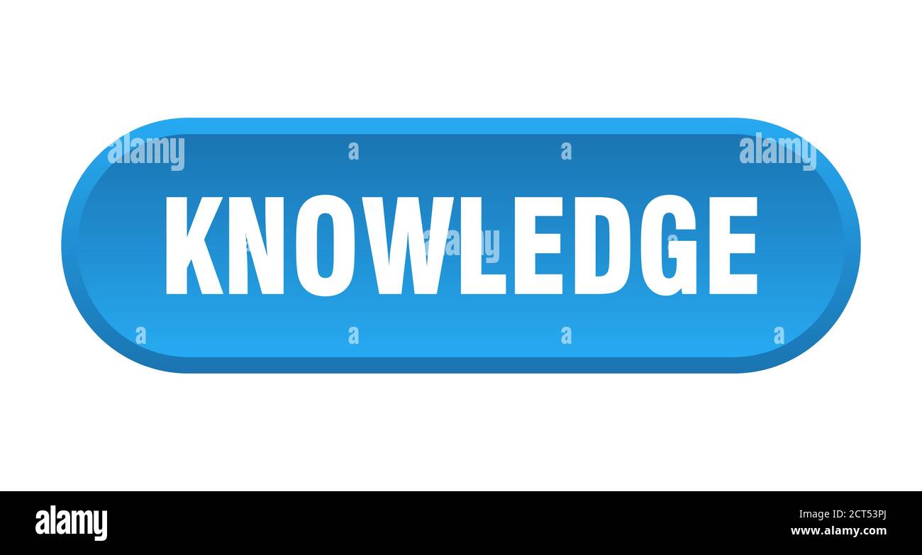 knowledge button. rounded sign isolated on white background Stock ...