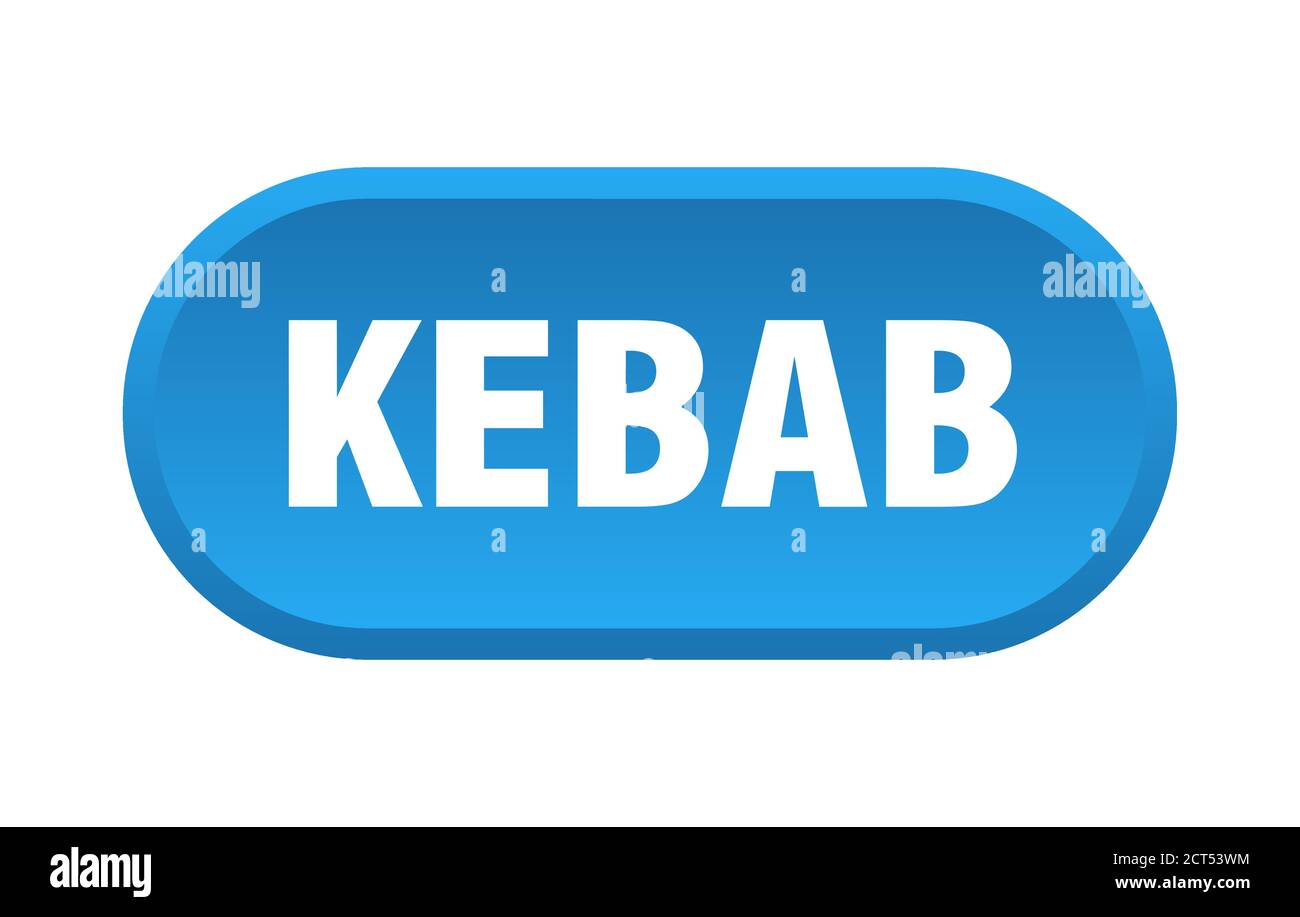 kebab button. rounded sign isolated on white background Stock Vector Image & Art - Alamy