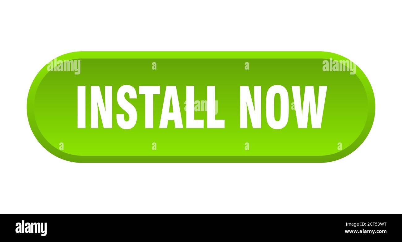 install now button. rounded sign isolated on white background Stock ...