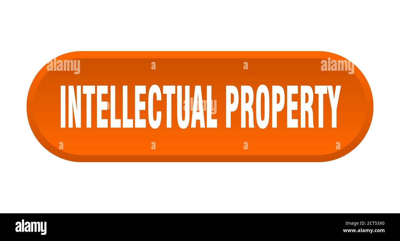 intellectual property button. rounded sign isolated on white background ...
