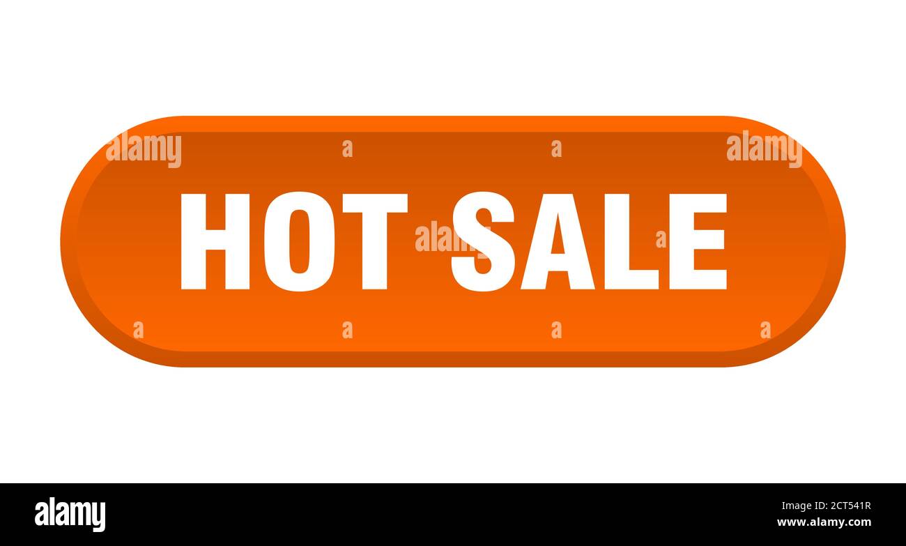 hot sale button. rounded sign isolated on white background Stock Vector ...