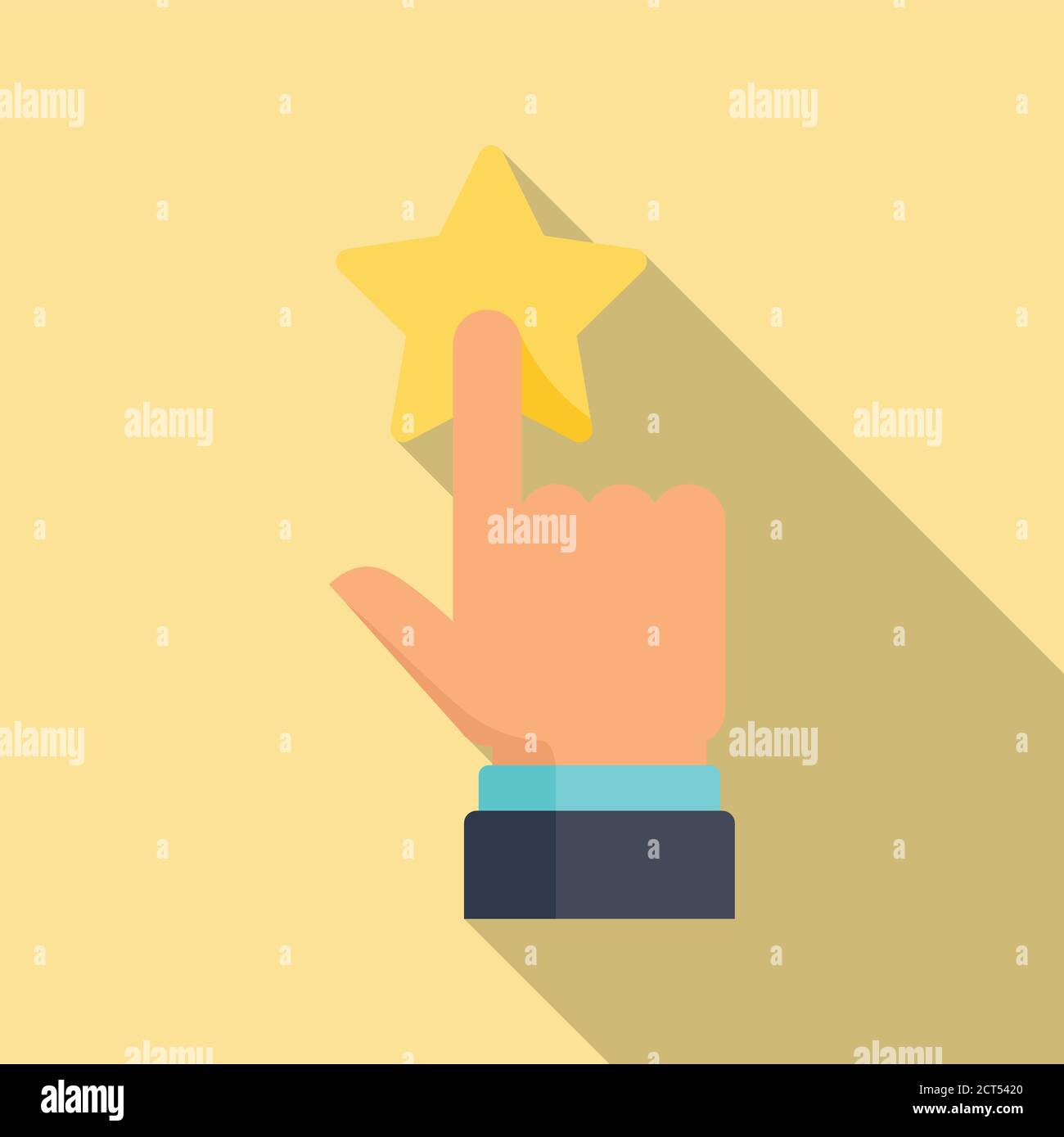 Credibility reputation icon. Flat illustration of credibility ...