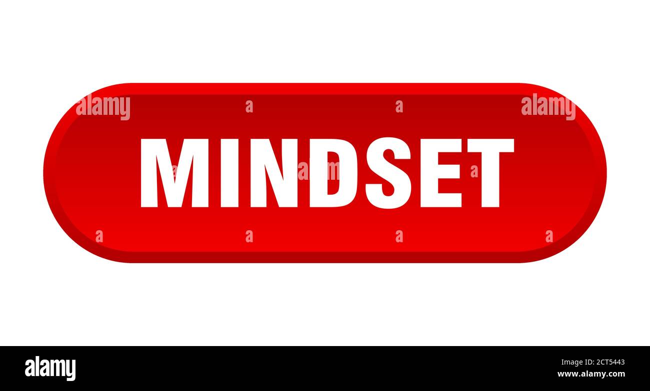 mindset button. rounded sign isolated on white background Stock Vector ...