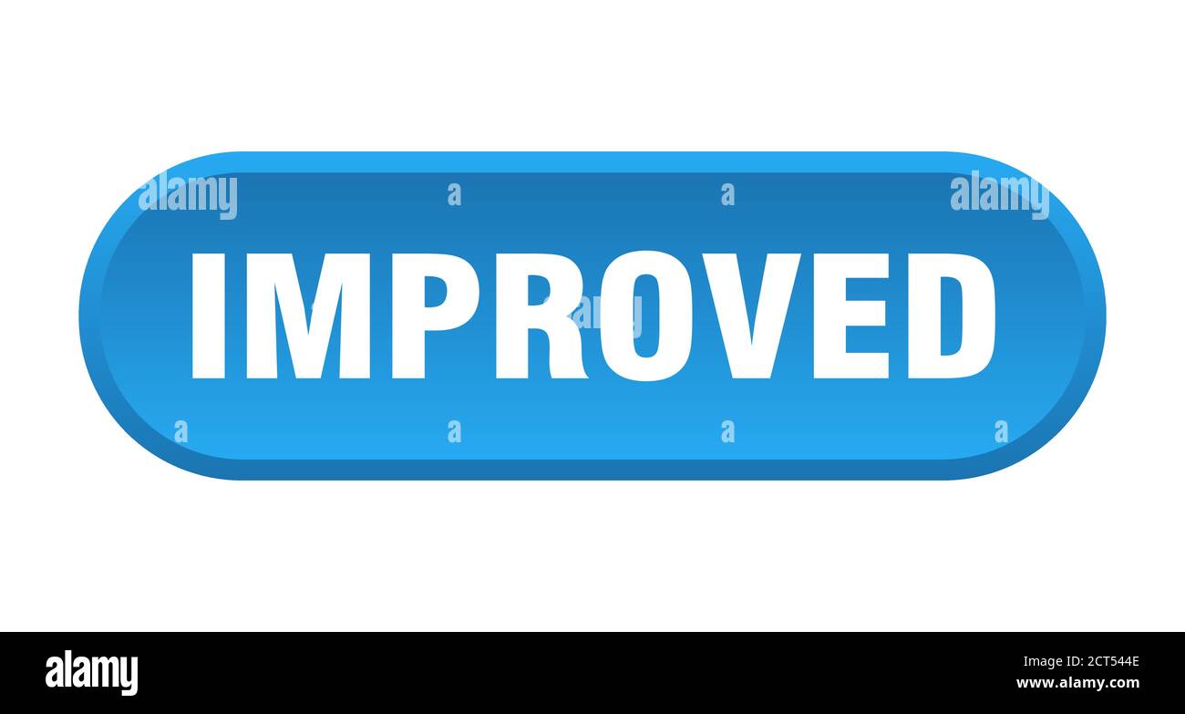 improved button. rounded sign isolated on white background Stock Vector ...