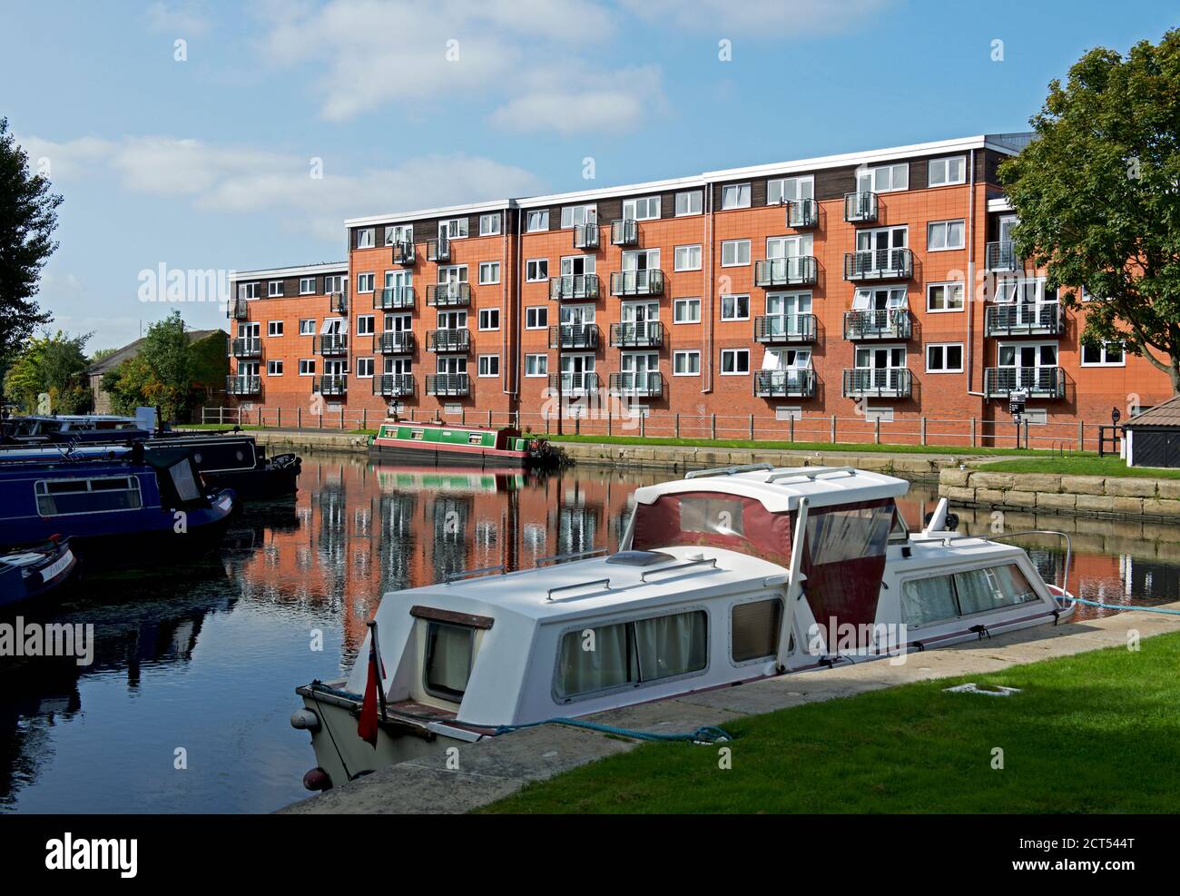 Selby marina, on the Selby Canal, Selby, North Yorkshire, England UK ...