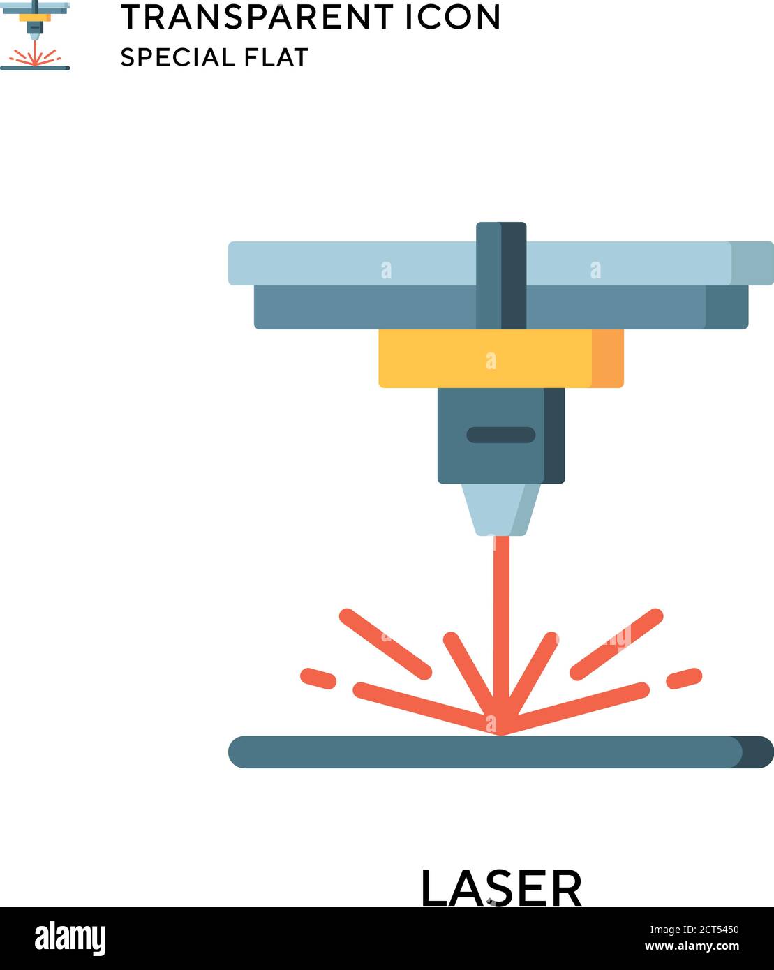 Laser vector icon. Flat style illustration. EPS 10 vector Stock Vector ...