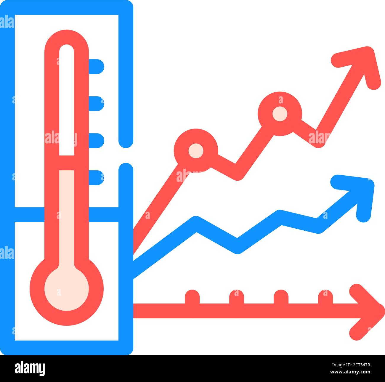 global warming color icon vector symbol illustration Stock Vector Image ...
