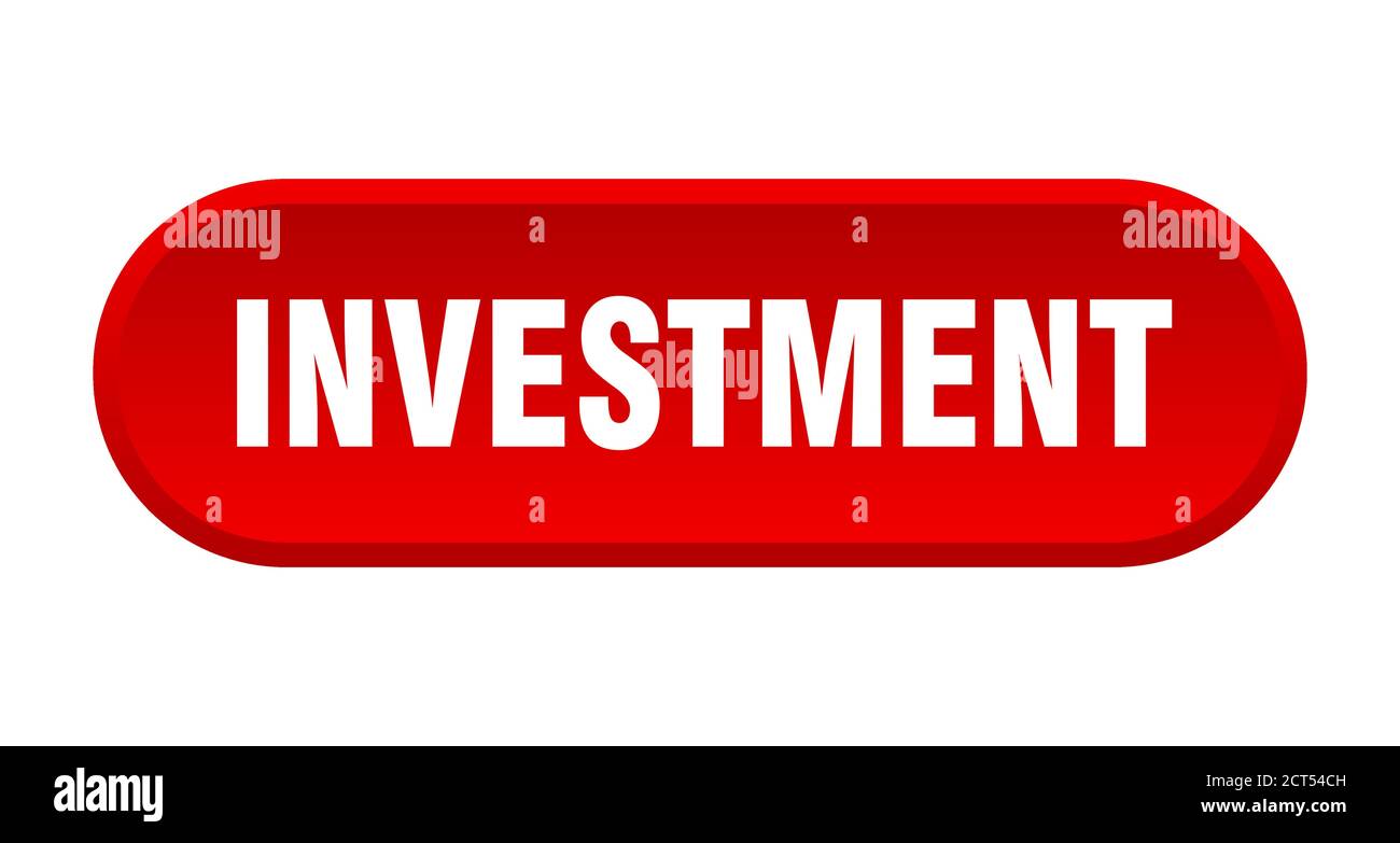 investment button. rounded sign isolated on white background Stock ...