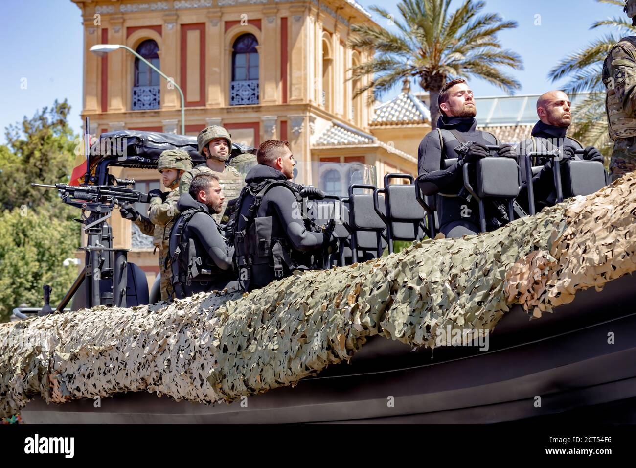 Special Naval Warfare Force. Marine Infantry Units during display of ...