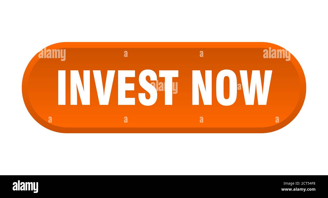 invest now button. rounded sign isolated on white background Stock ...