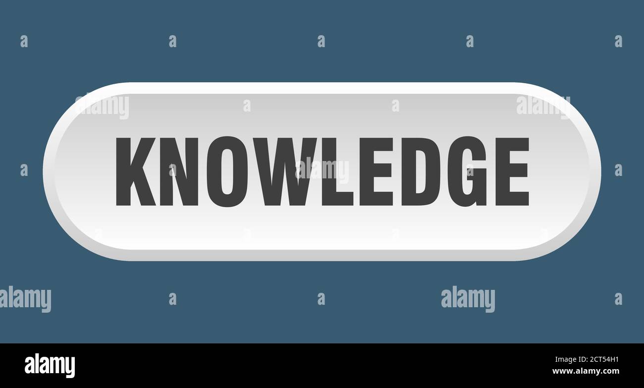 knowledge button. rounded sign isolated on white background Stock ...