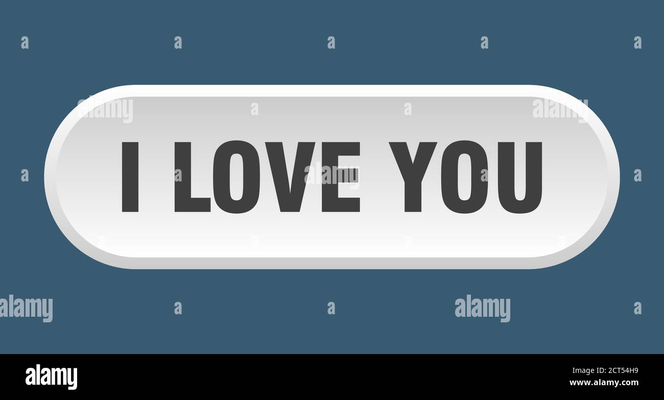 i love you button. rounded sign isolated on white background Stock ...