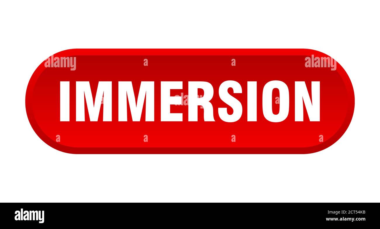 immersion button. rounded sign isolated on white background Stock ...