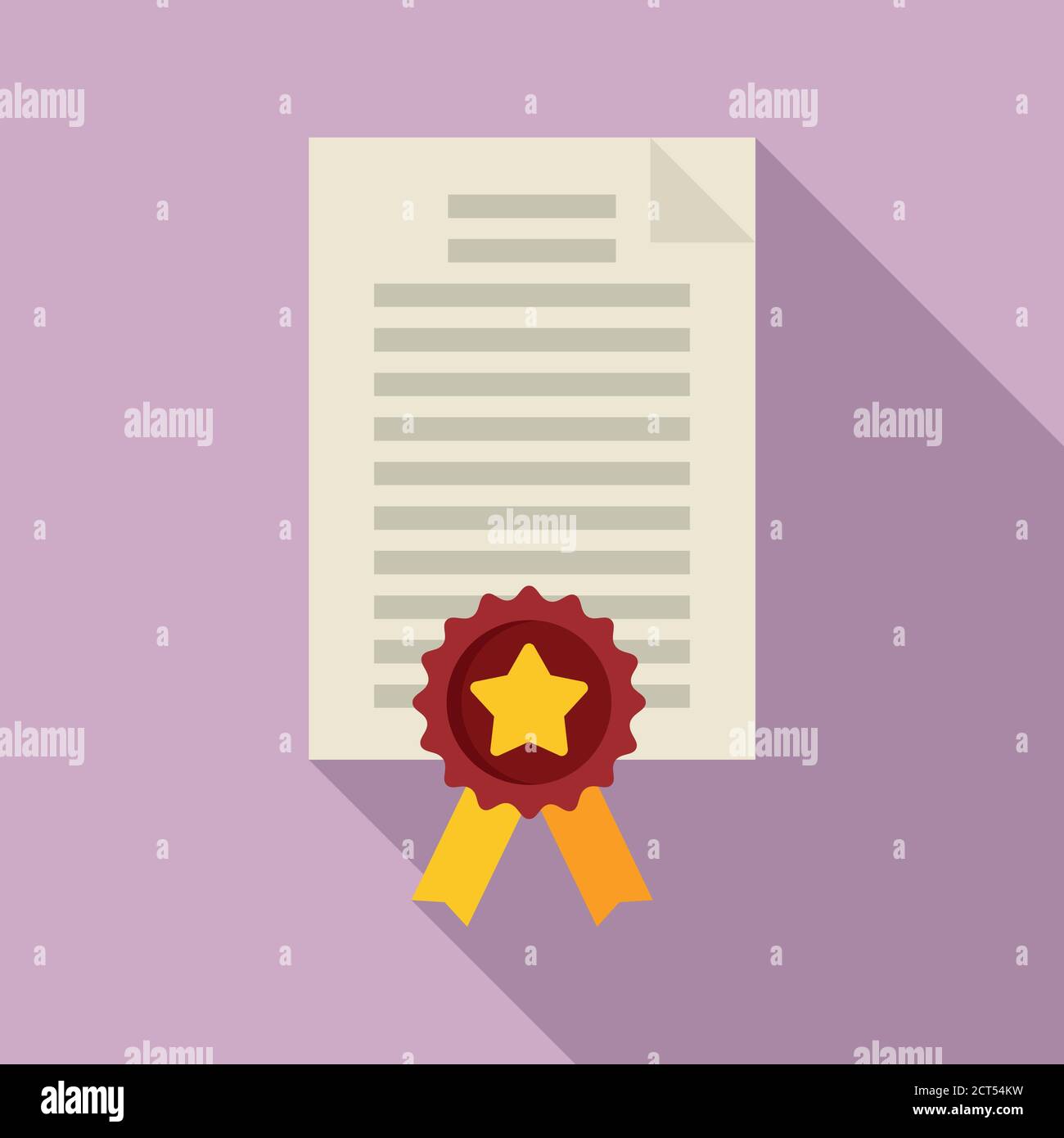 Diploma reputation icon. Flat illustration of diploma reputation vector ...