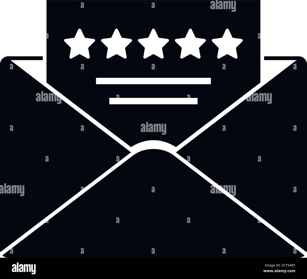 Mail reputation icon. Simple illustration of mail reputation vector ...