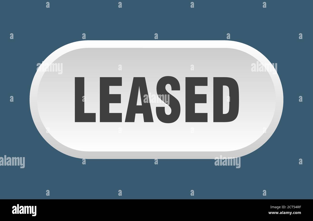 leased button. rounded sign isolated on white background Stock Vector ...