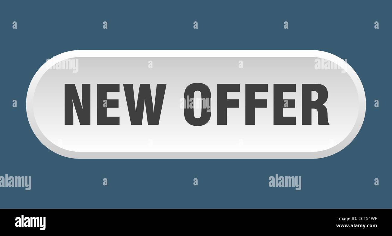 new offer button. rounded sign isolated on white background Stock ...