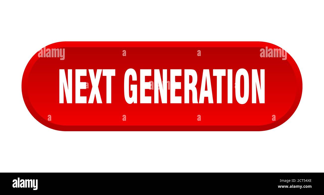 next generation button. rounded sign isolated on white background Stock ...