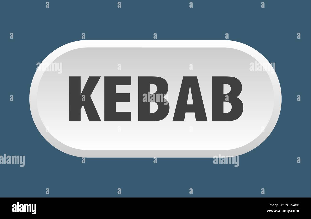kebab button. rounded sign isolated on white background Stock Vector ...