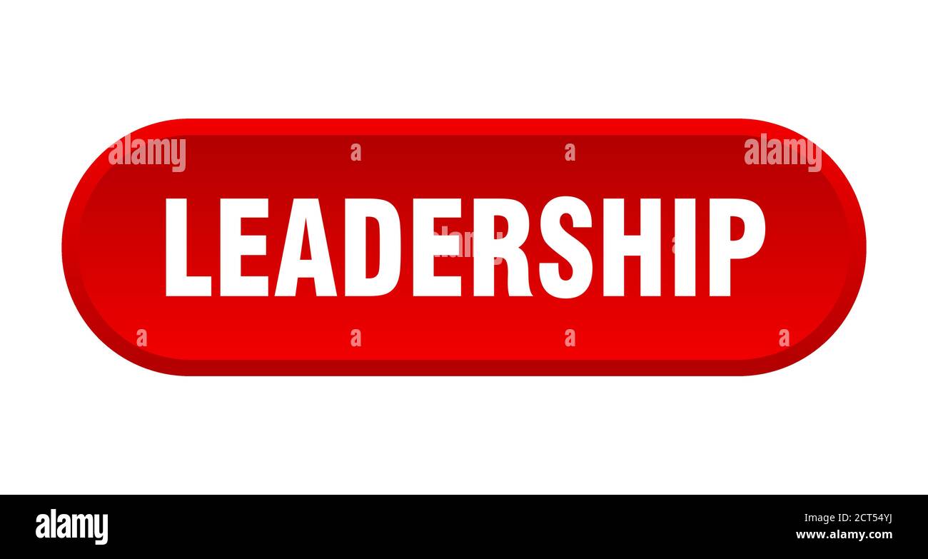 leadership button. rounded sign isolated on white background Stock ...