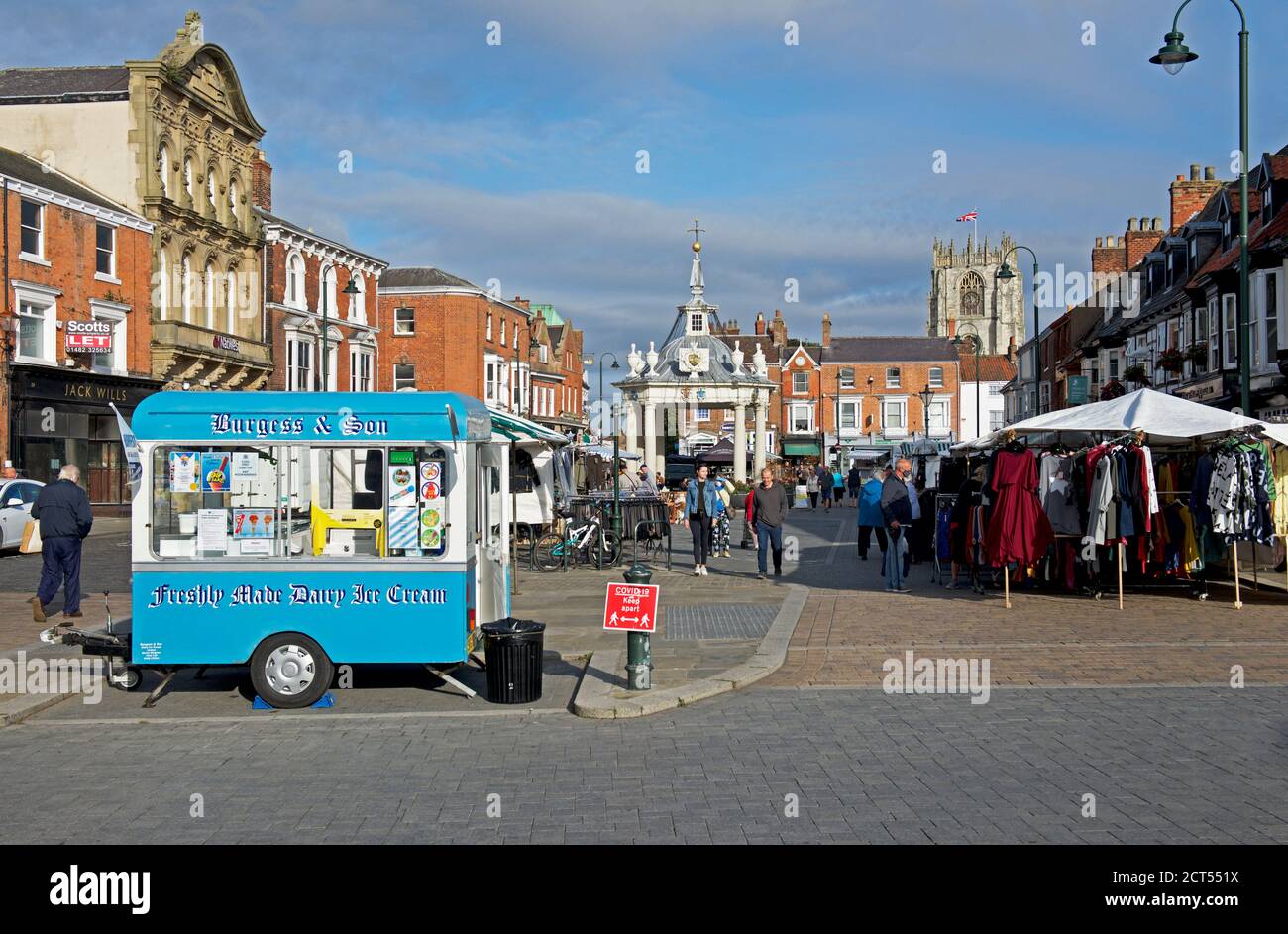 Market day in Beverley, East Yorkshire, England UK Stock Photo - Alamy