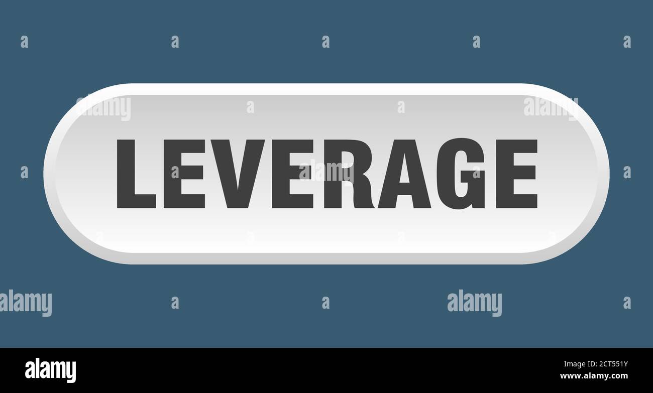 leverage button. rounded sign isolated on white background Stock Vector ...