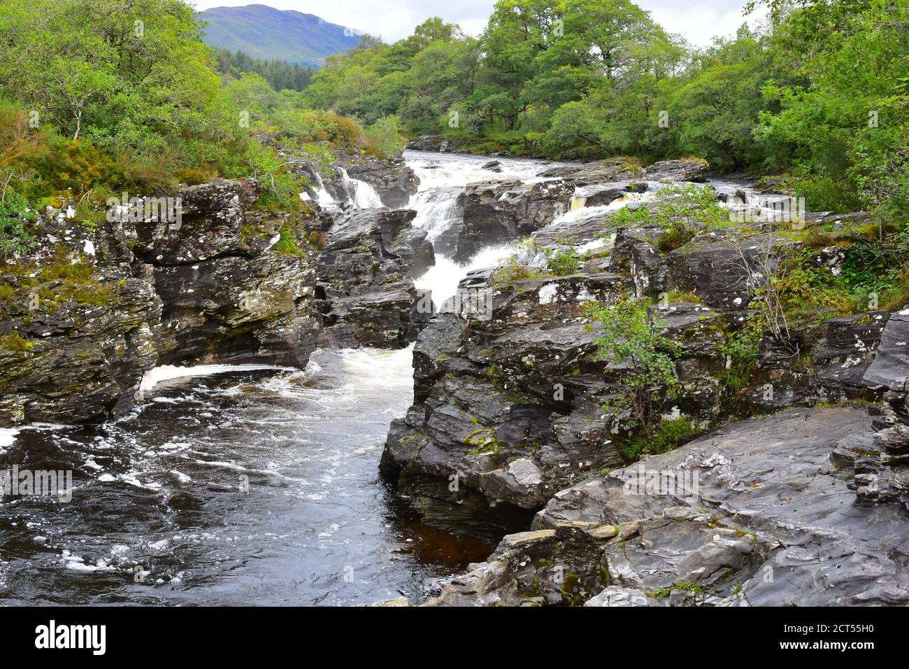 River Orchy, Glen Orchy, in autumn. Argyll, Scotland, UK Stock Photo ...