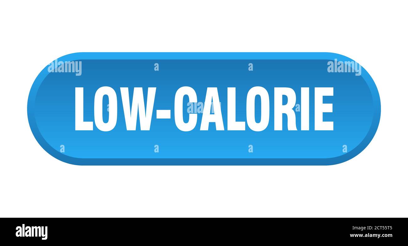 low-calorie button. rounded sign isolated on white background Stock ...