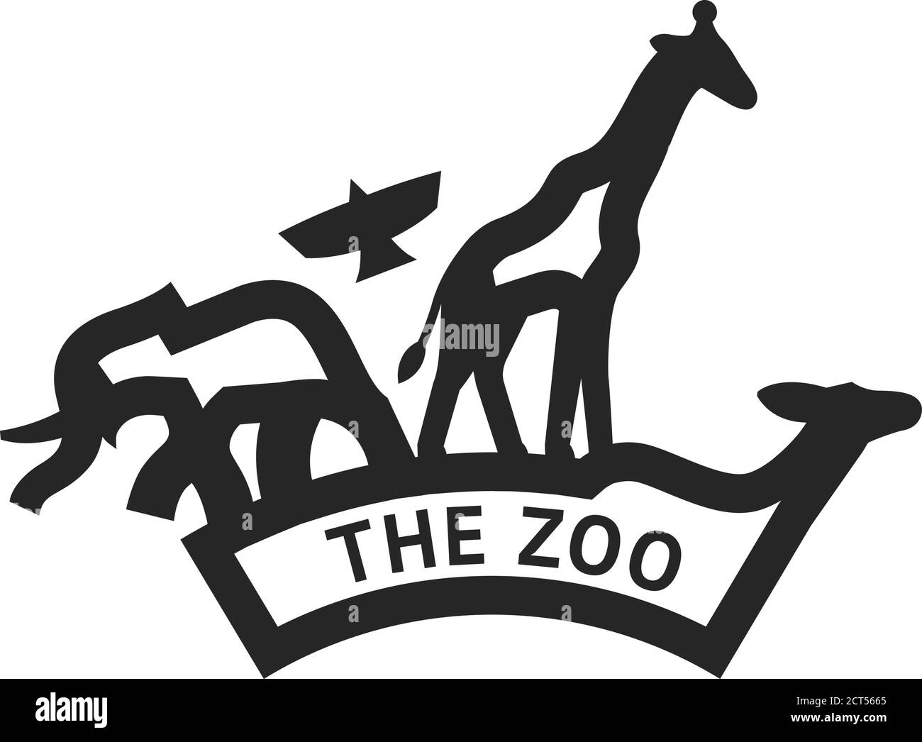 Zoo Clipart Black And White