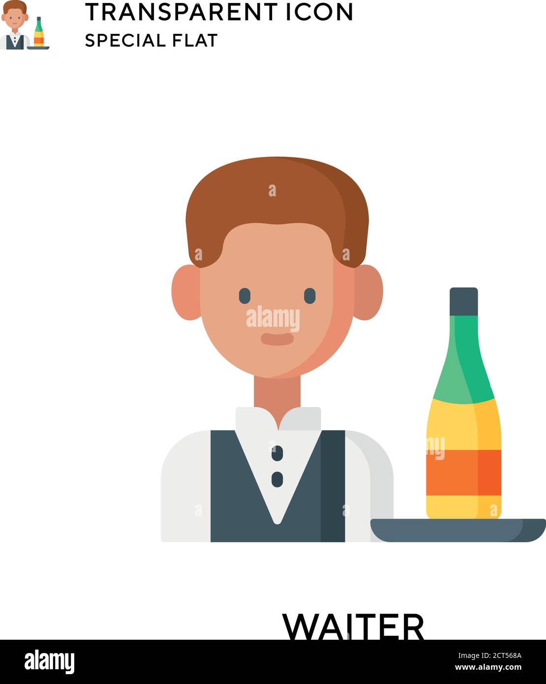 Wait staff vector vectors hi-res stock photography and images - Alamy