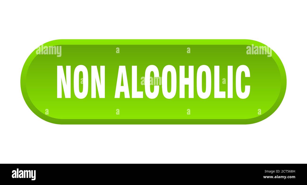 non alcoholic button. rounded sign isolated on white background Stock ...