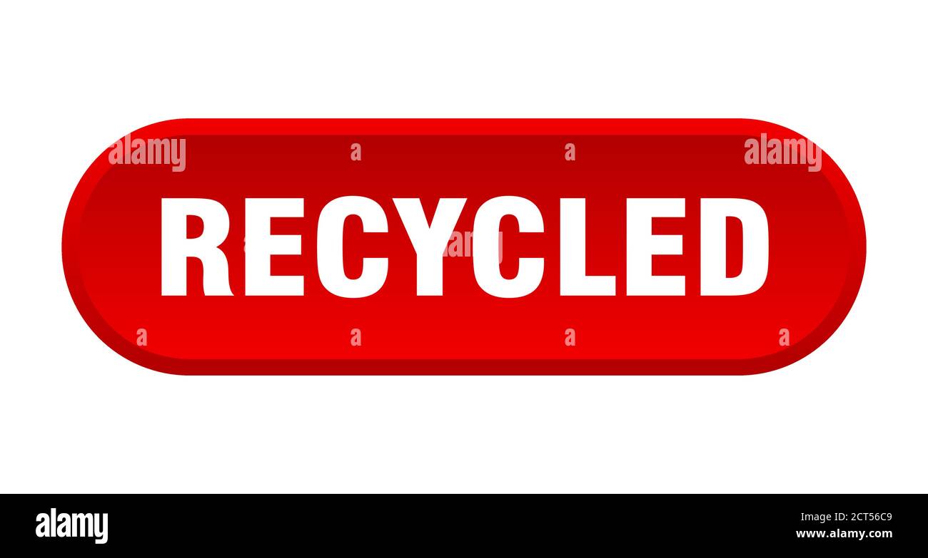 recycled button. rounded sign isolated on white background Stock Vector ...
