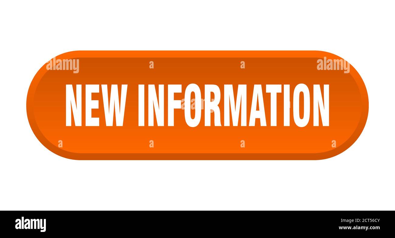 new information button. rounded sign isolated on white background Stock ...