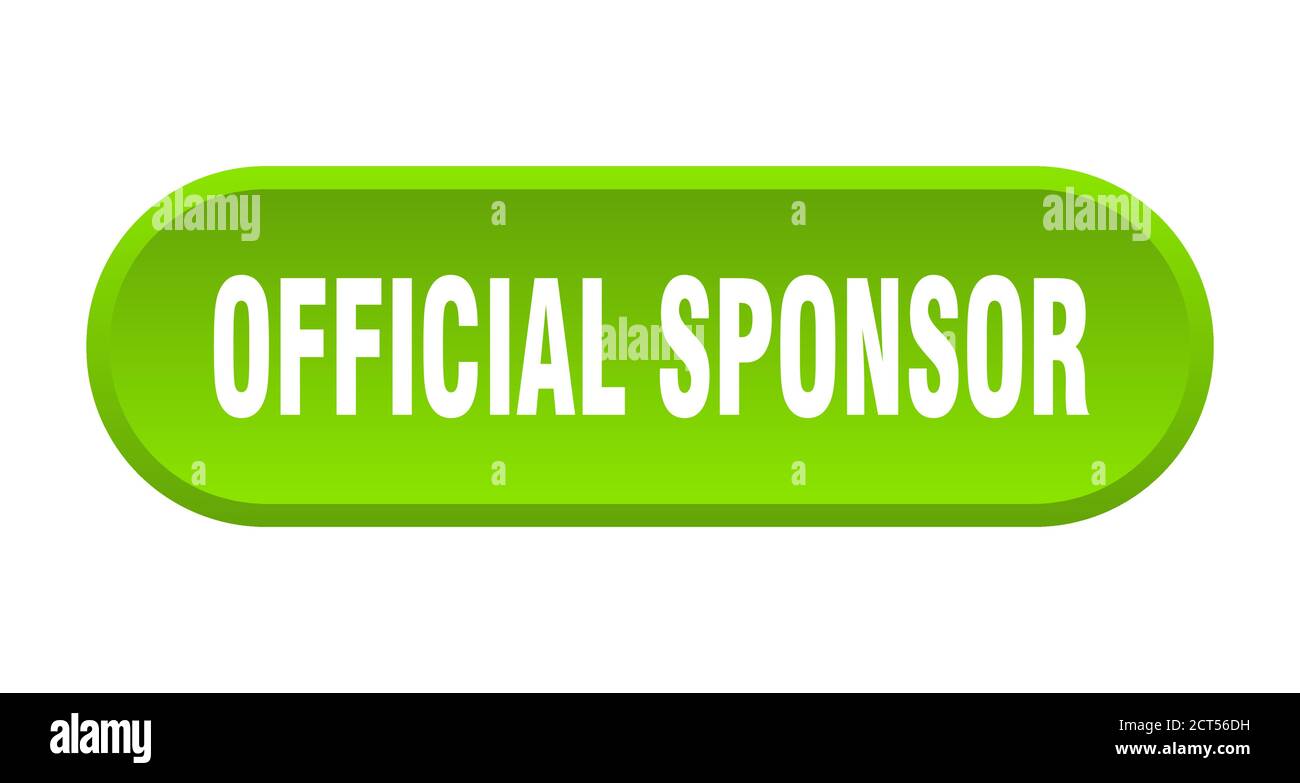 official sponsor button. rounded sign isolated on white background ...