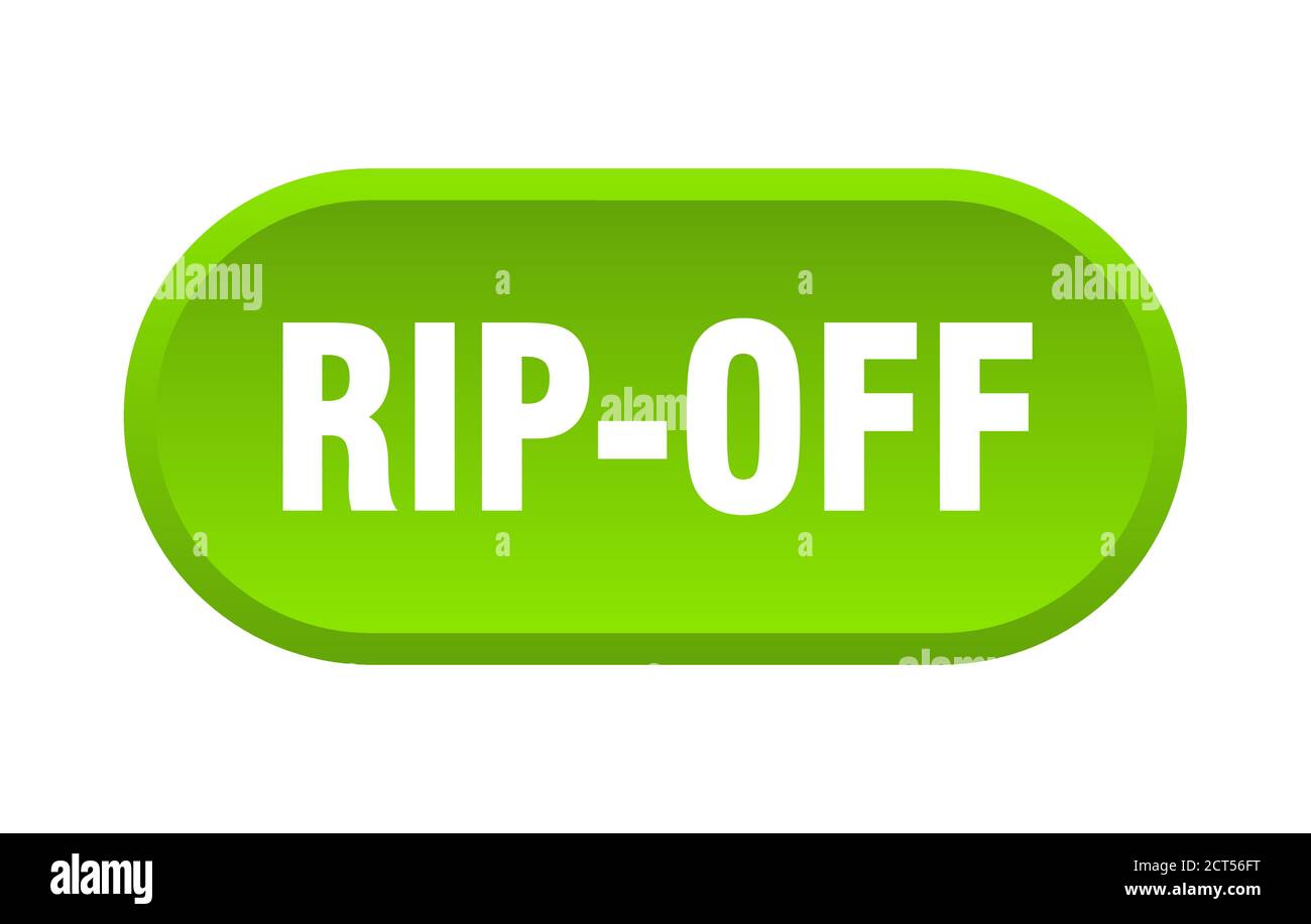 rip-off button. rounded sign isolated on white background Stock Vector ...