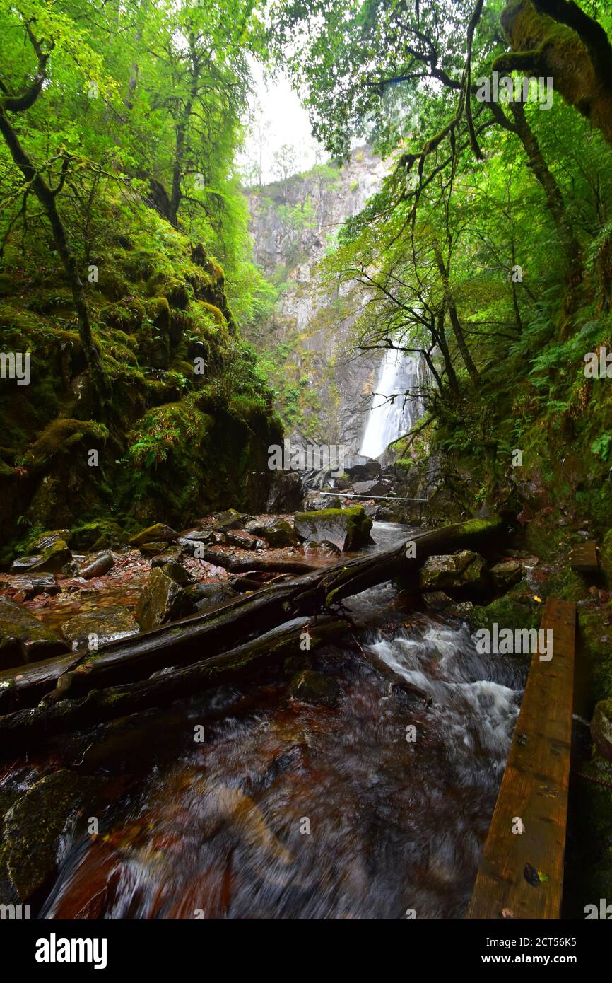 Grey Mares waterfall ,Kinlochleven, Scotland Stock Photo - Alamy