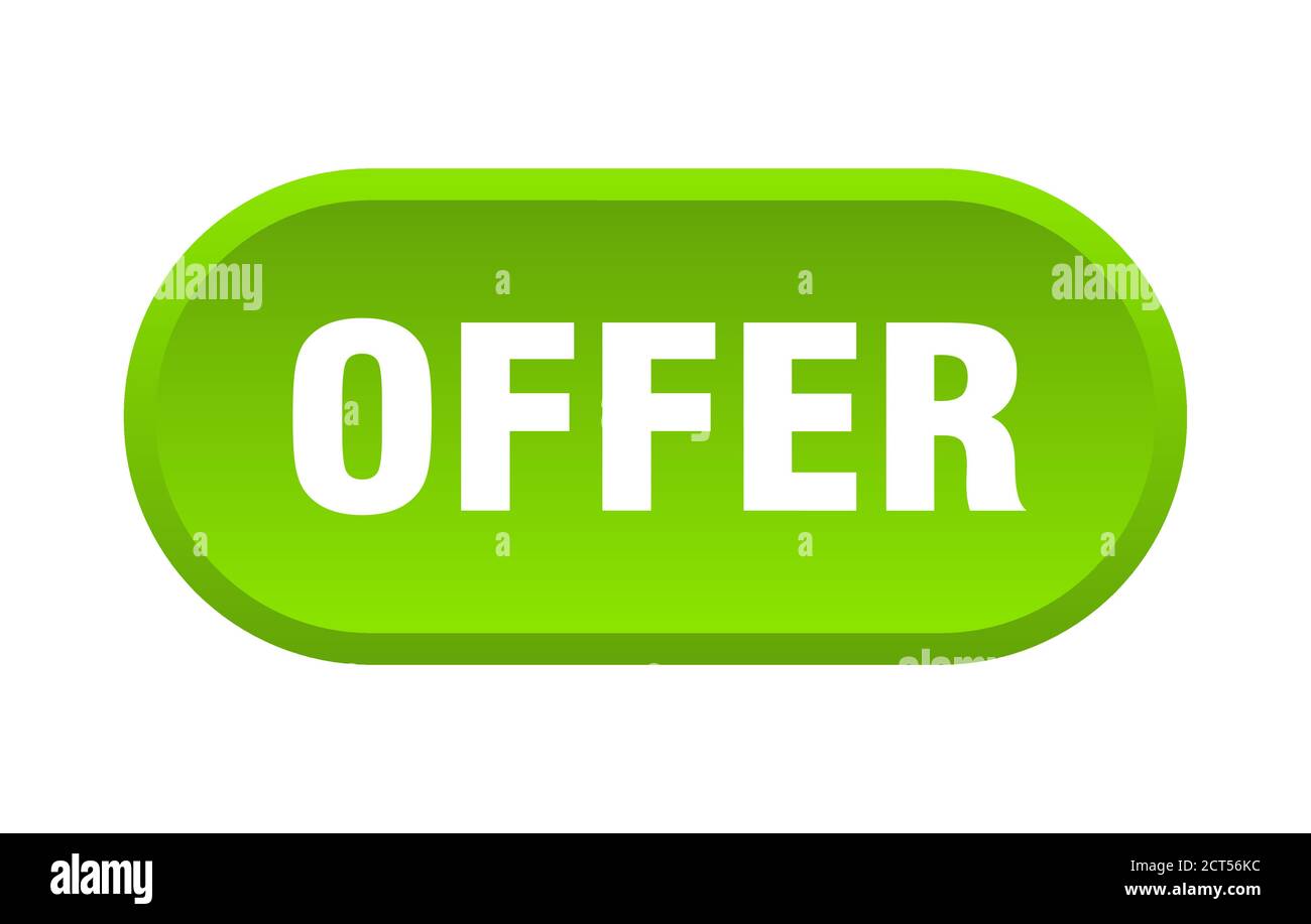 offer button. rounded sign isolated on white background Stock Vector ...